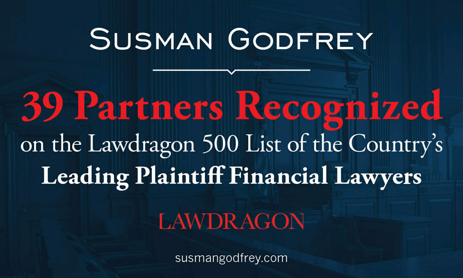 39 Partners Recognized on Lawdragon 500’s Leading Plaintiff Financial ...
