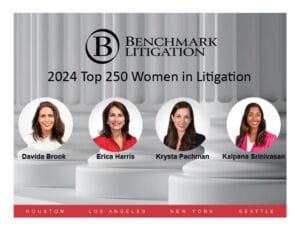 Davida Brook, Erica Harris, Krysta Pachman and Kalpana Srinivasan Named Among Top 250 Women in ...