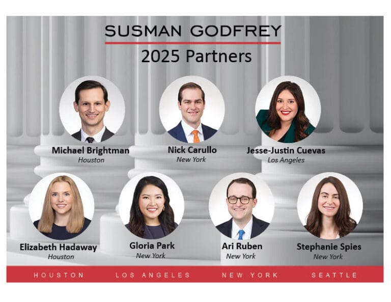 Susman Godfrey Tops Market Bonuses in Firm’s Second-Biggest Year Ever ...