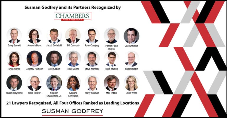 Susman Godfrey Partners and Practices Are Recognized with Top Rankings ...